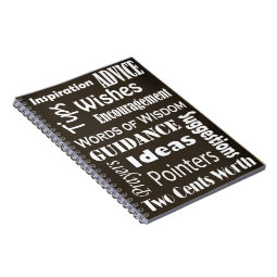 Graduation Words of Advice Wisdom Notebook | Zazzle