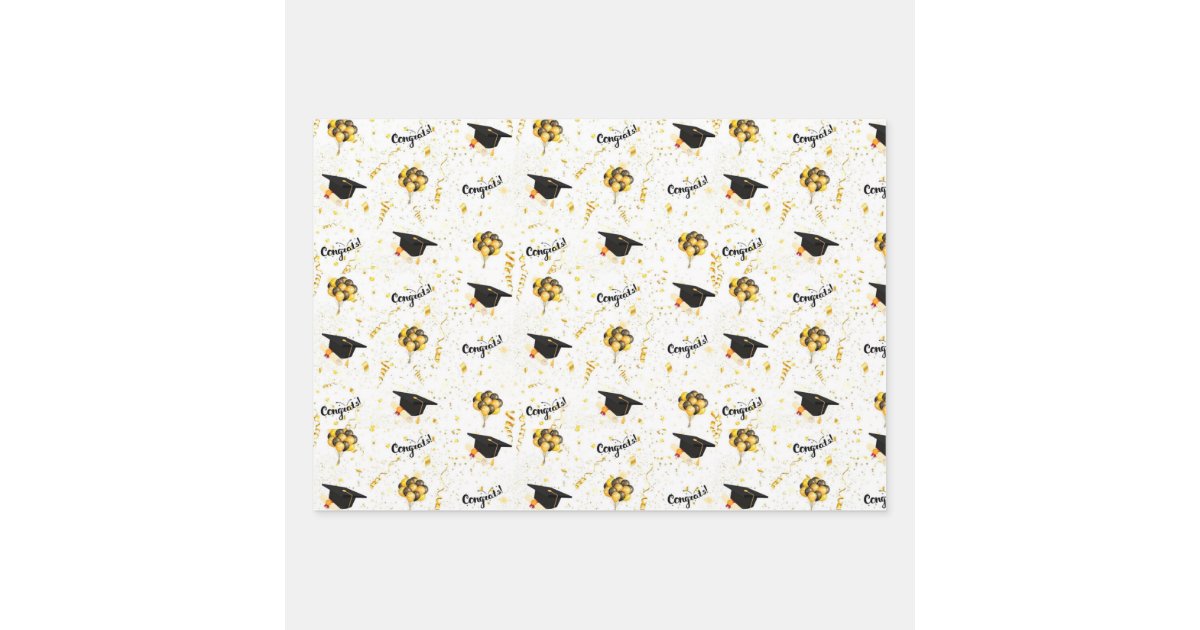 Graduation Wrapping Paper Sheets | Zazzle