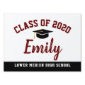 Graduation Yard Sign, Class of 2020 Lawn Sign | Zazzle