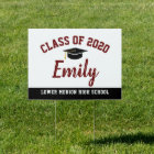 Graduation Yard Sign, Class of 2020 Lawn Sign | Zazzle