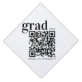 Graduation Year Class Of Graduate QR Code Graduation Cap Topper | Zazzle