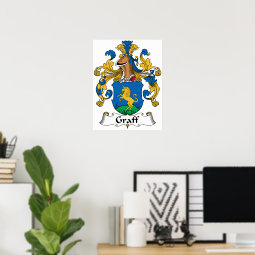 Graff Family Crest Poster | Zazzle