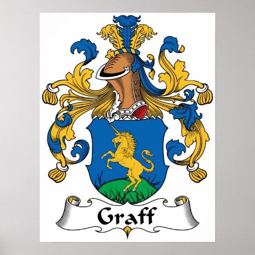 Graff Family Crest Poster | Zazzle