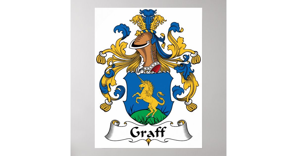 Graff Family Crest Poster | Zazzle