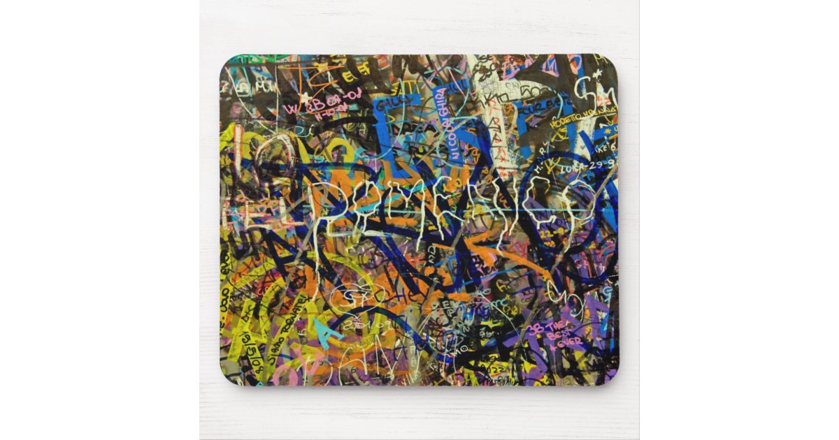 Graffiti Background Mouse Pad | Zazzle