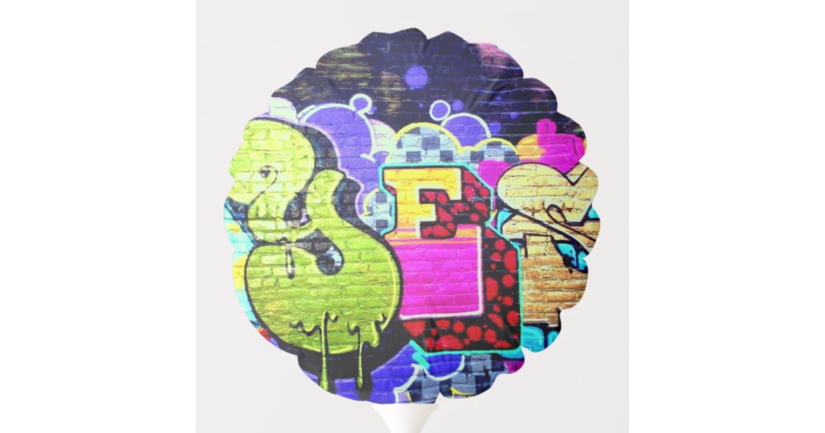 Graffiti balloon | Zazzle
