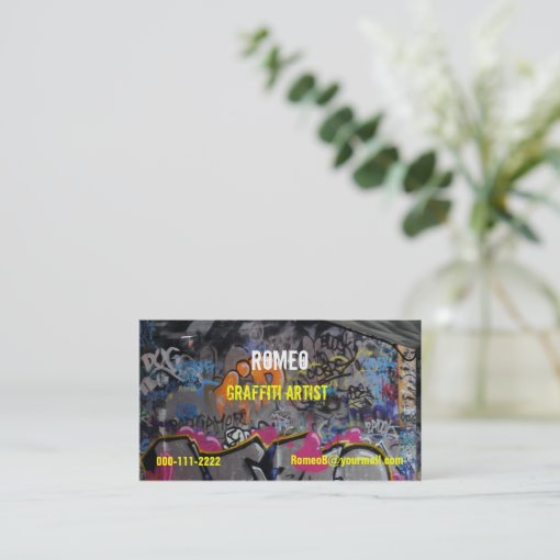 Graffiti Business Card | Zazzle