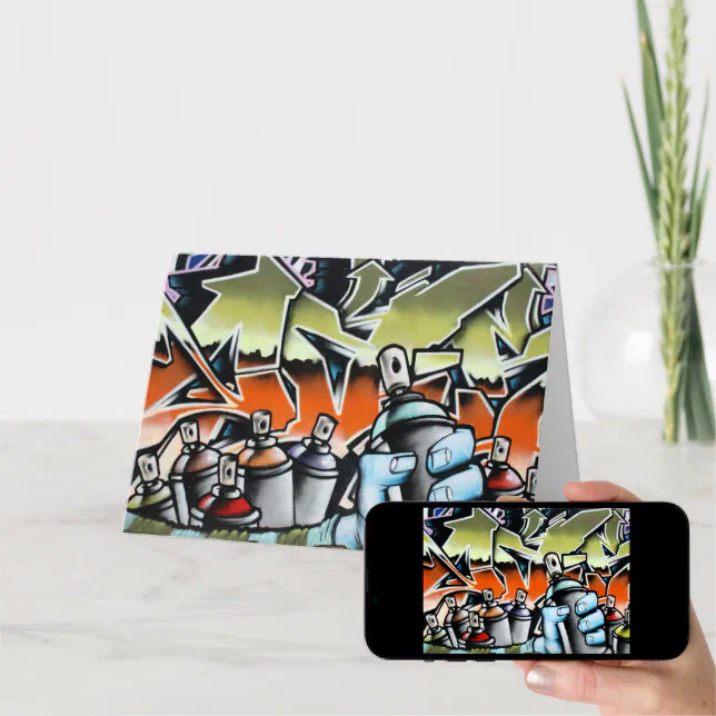 graffiti card | Zazzle
