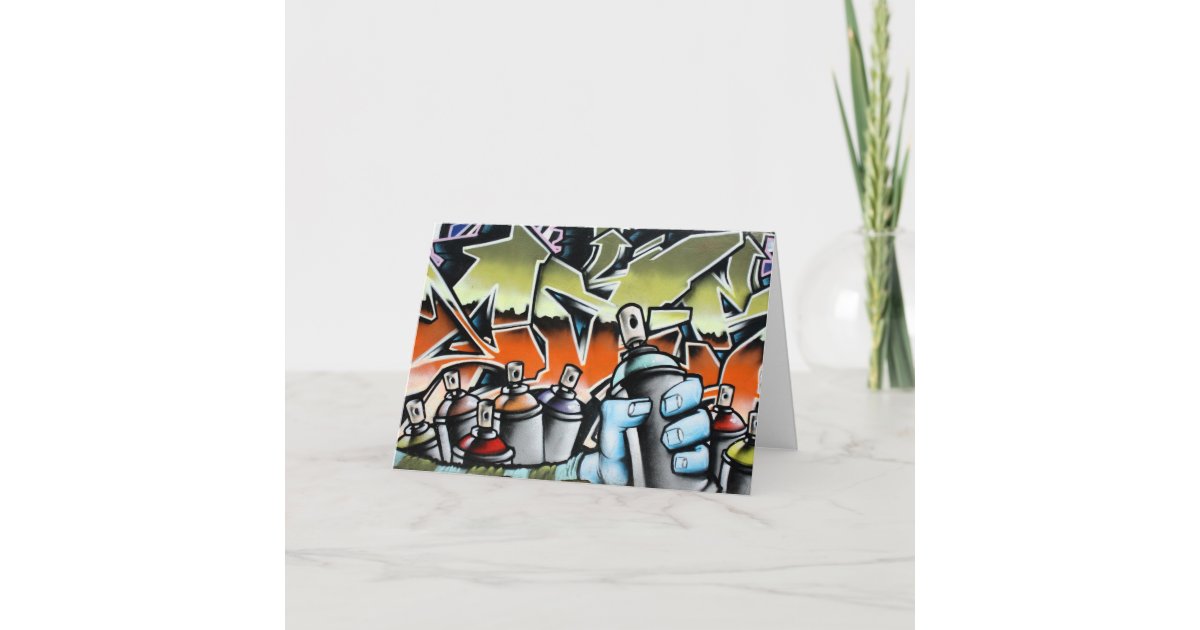 graffiti card | Zazzle