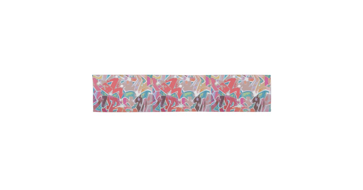 Graffiti Design Table Runner | Zazzle