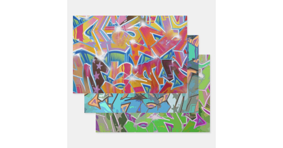 Graffiti Design Wrapping Paper Sets | Zazzle