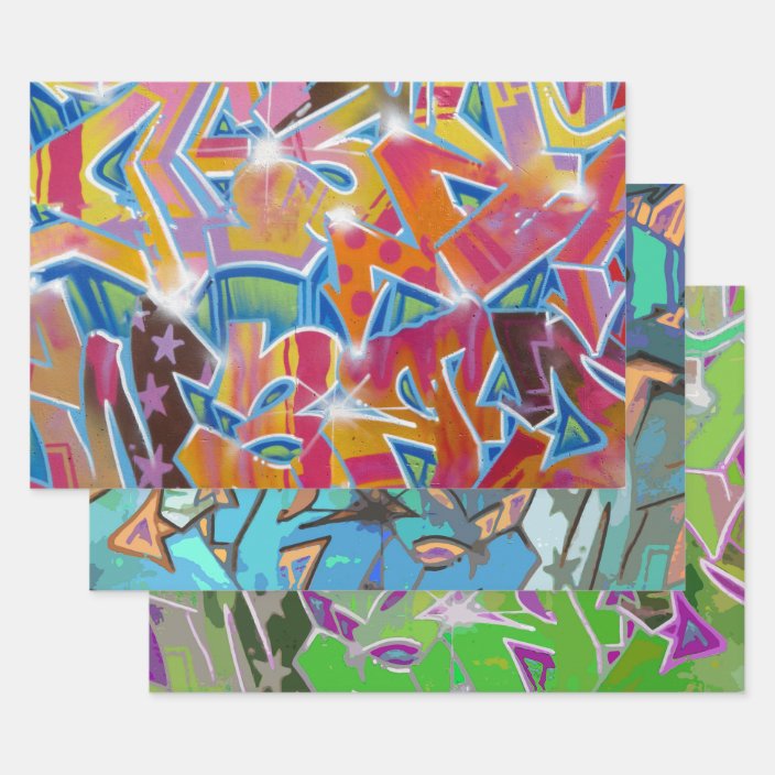 Graffiti Design Wrapping Paper Sets | Zazzle.com
