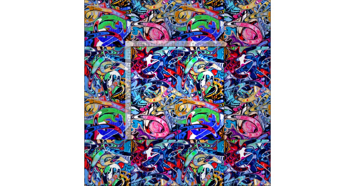 Graffiti Fabric | Zazzle