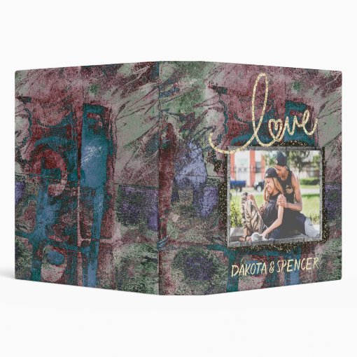 Graffiti Grunge Love | Modern Fun Photo Scrapbook 3 Ring Binder | Zazzle