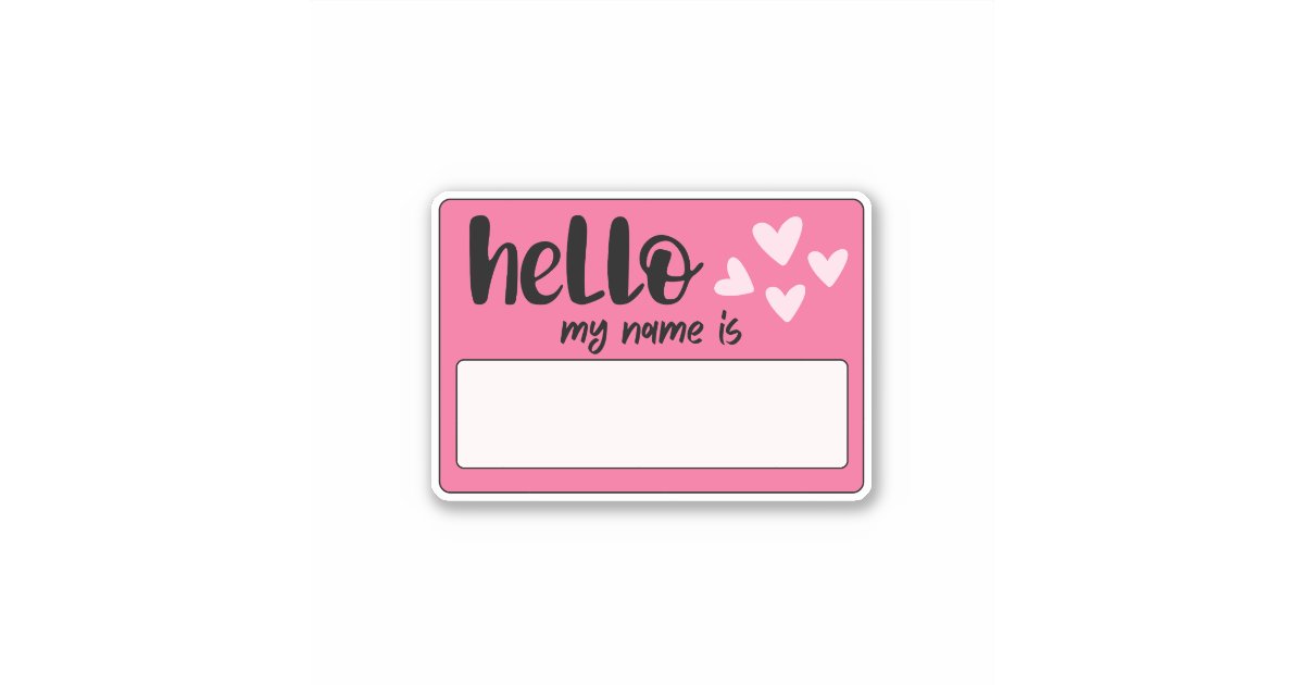 Graffiti Hello My Name Sticker | Zazzle