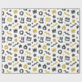 Graffiti Hip Hop Black & Gold Rap Doodle Big One Wrapping Paper | Zazzle