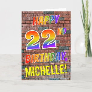 22nd Birthday Cards | Zazzle