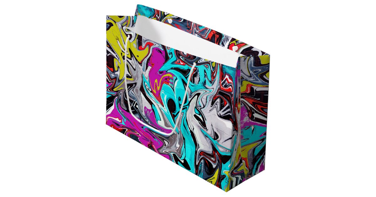 Graffiti Large Gift Bag | Zazzle