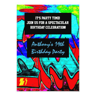 Graffiti Invitations | Zazzle