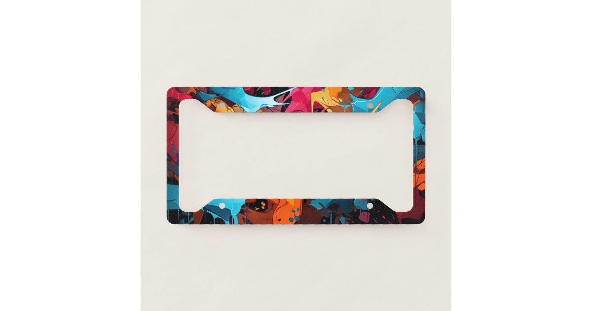 Graffiti License Plate Frame | Zazzle