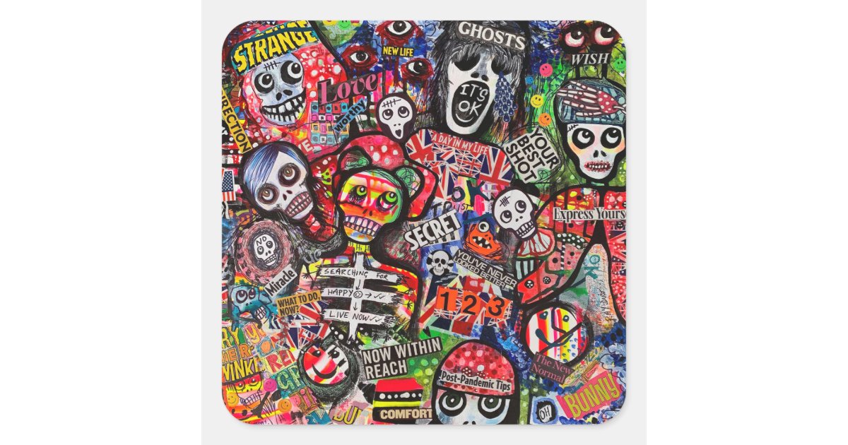 Graffiti Misfits Stickers by Ray Dust | Zazzle