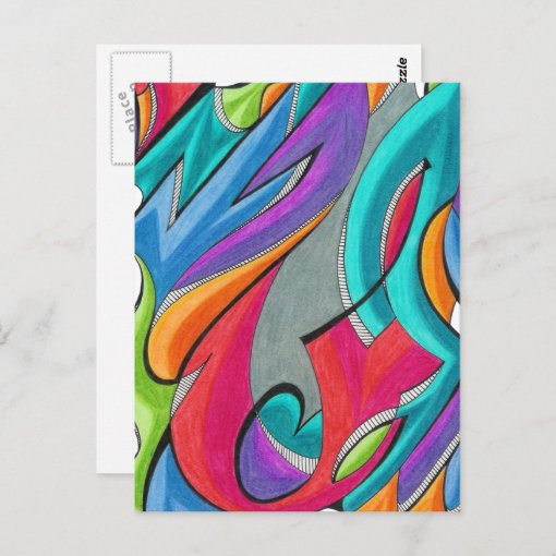 Graffiti Postcard | Zazzle