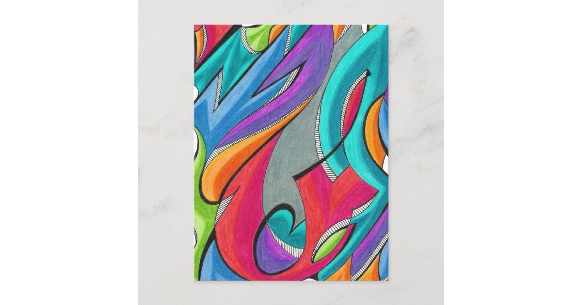 Graffiti Postcard | Zazzle