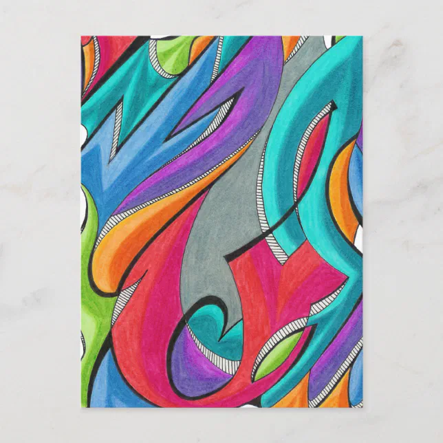Graffiti Postcard | Zazzle