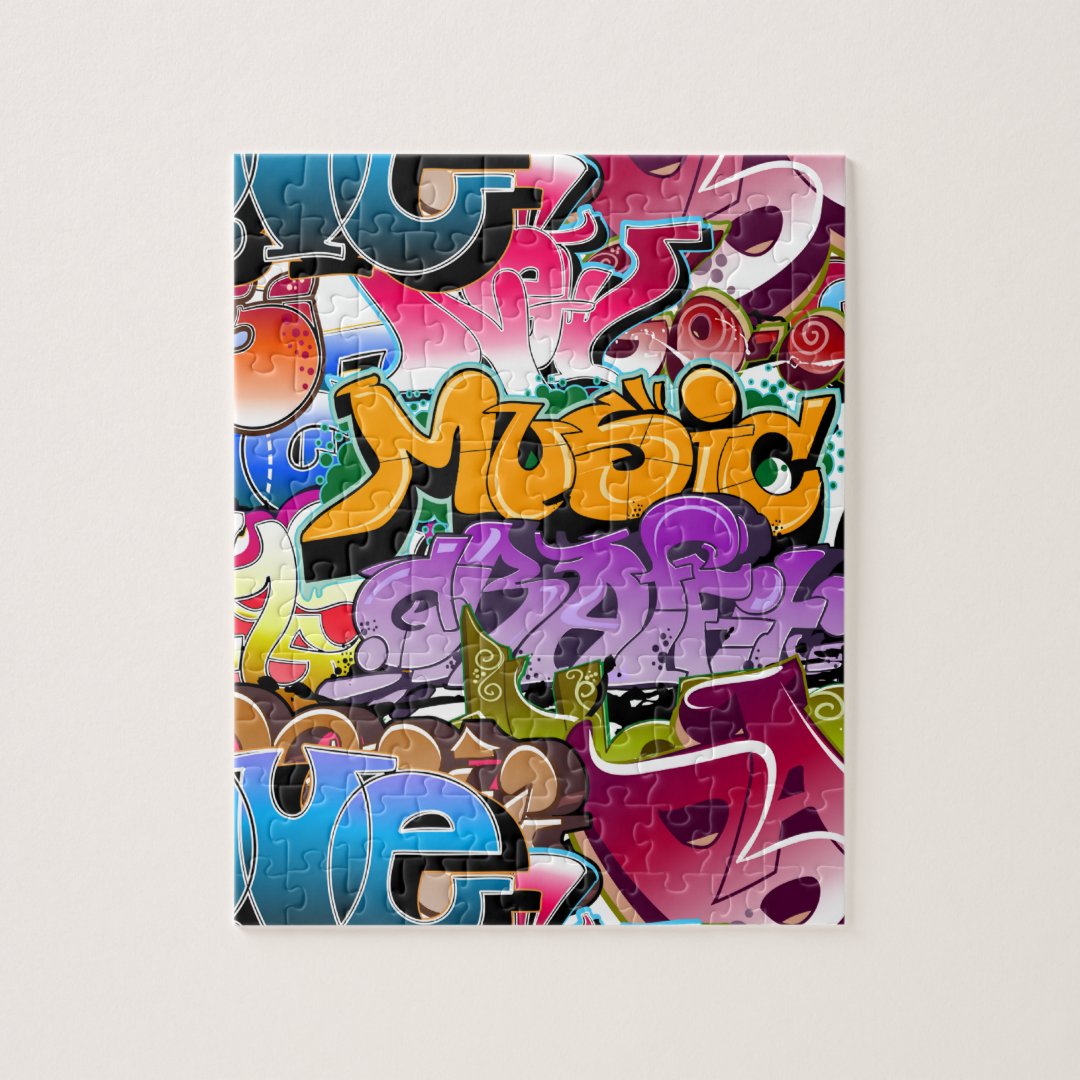 Graffiti Street Art Jigsaw Puzzle | Zazzle