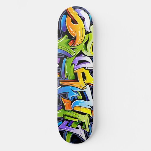 Graffiti Tag Skateboard | Graffiti Skateboard Deck | Zazzle