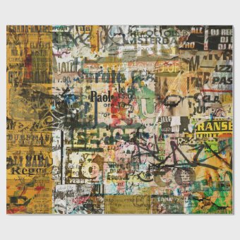 graffiti urban wrapping paper | Zazzle