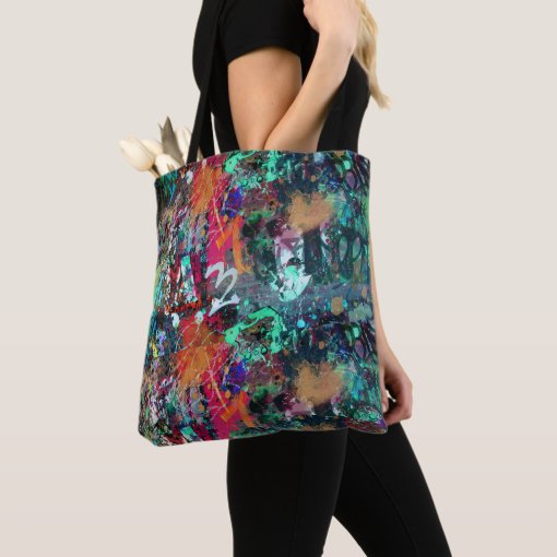 Graffiti Wall and Spray Paint Splatter Tote Bag | Zazzle