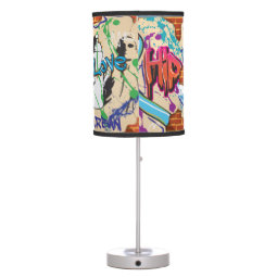 Graffiti Wall Table Lamp | Zazzle