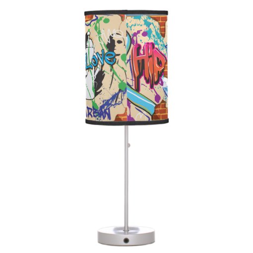 Graffiti Wall Table Lamp | Zazzle