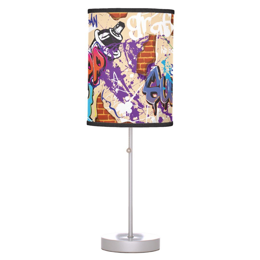 Graffiti Wall Table Lamp | Zazzle