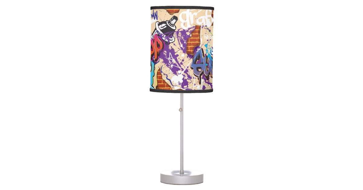 Graffiti Wall Table Lamp | Zazzle