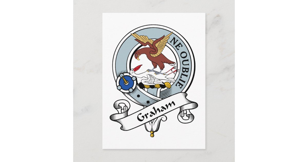 Graham Clan Badge Postcard | Zazzle