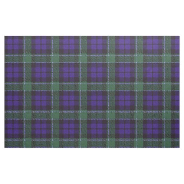 Clan Graham Tartan Fabric | Zazzle