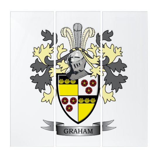 Graham Family Crest Coat of Arms Triptych | Zazzle.com