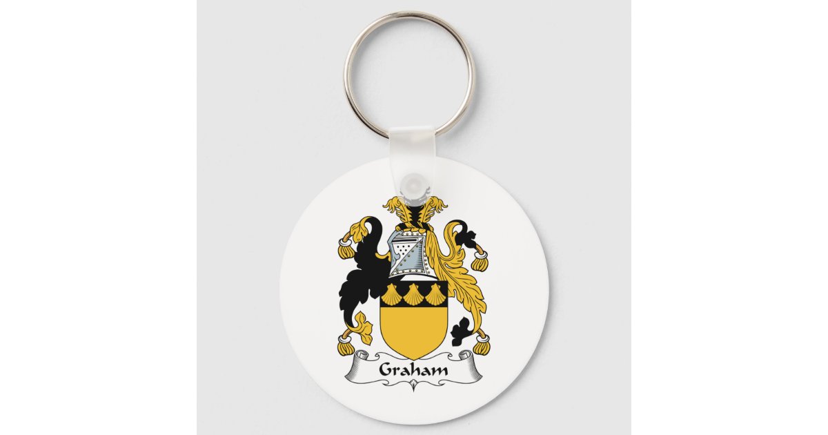 Graham Family Crest Keychain | Zazzle