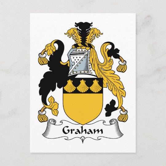 Graham Family Crest Postcard | Zazzle.com