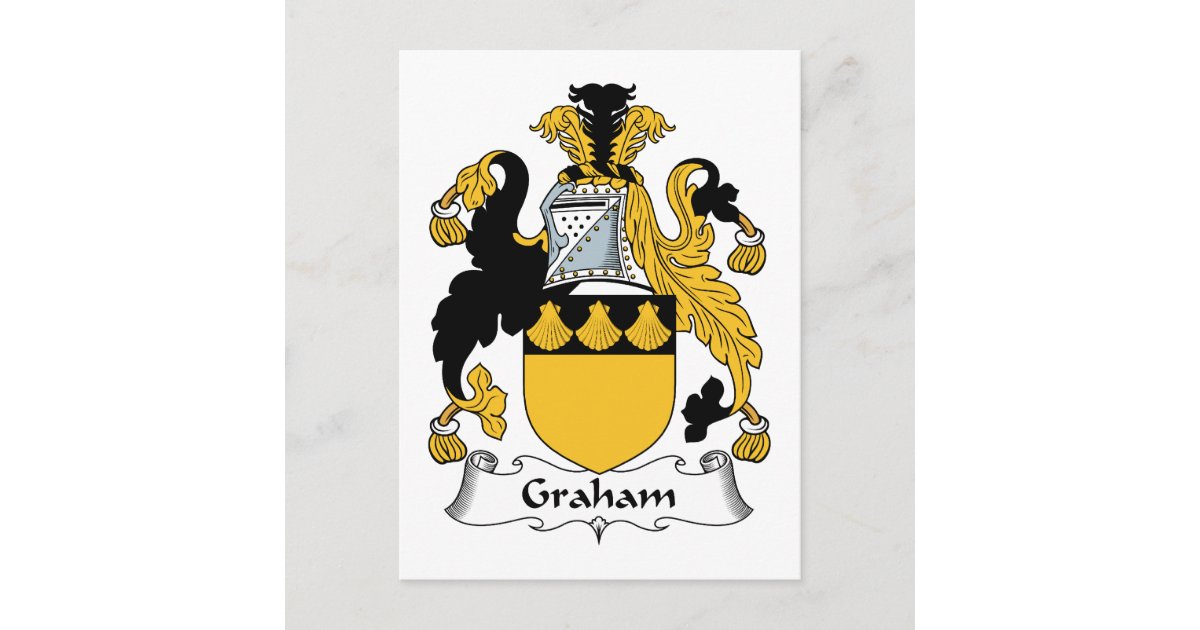 Graham Family Crest Postcard | Zazzle