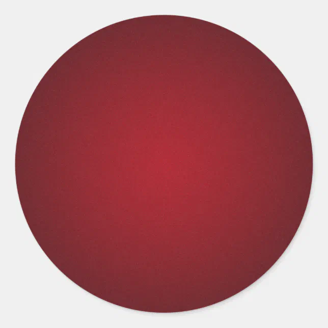 Grainy Red-Black Vignette Classic Round Sticker | Zazzle
