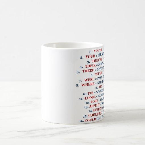 Grammar mug | Zazzle
