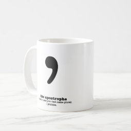 Grammar Mug Apostrophe Humor Librarian Gifts | Zazzle