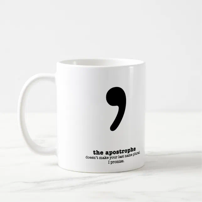 Grammar Mug Apostrophe Humor Librarian Gifts | Zazzle