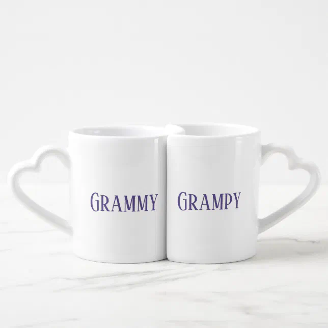 Grammy Grampy Ultra-Violet Coffee Mug Set | Zazzle