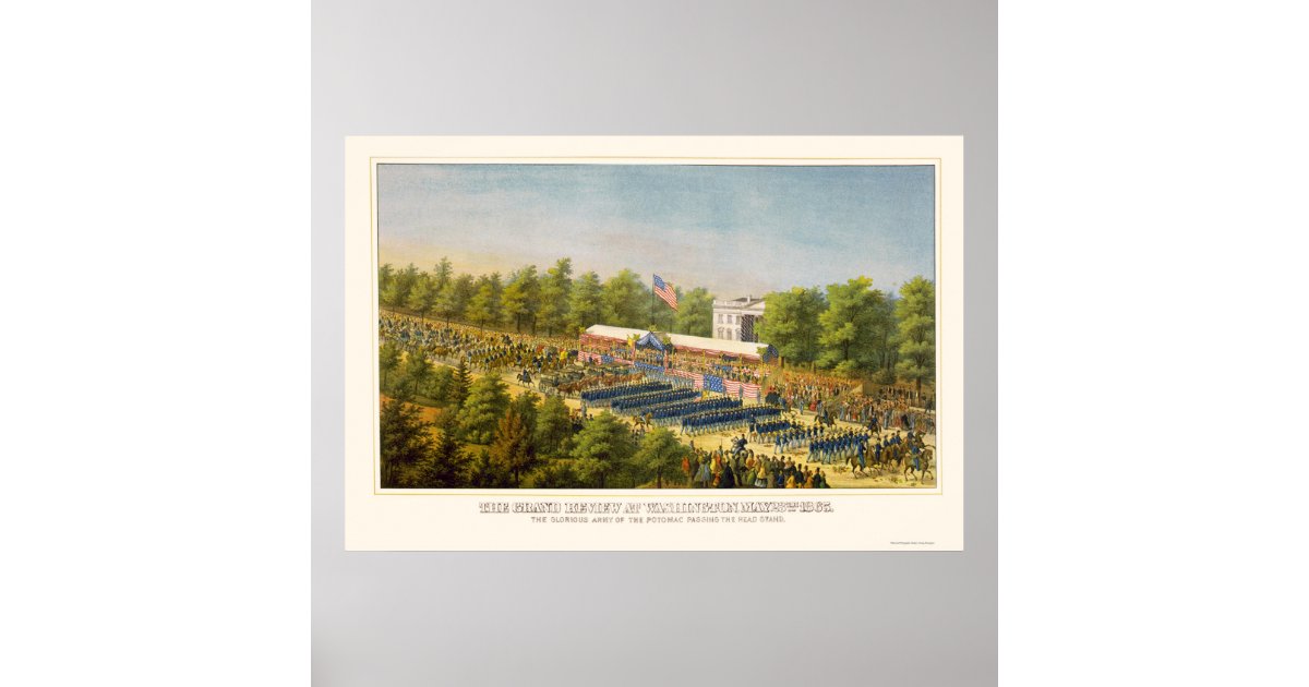 Grand Army Review in Washington, DC 1865 Poster | Zazzle