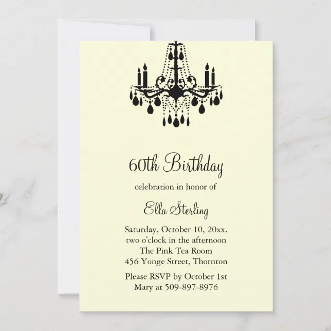 Grand Ballroom Birthday Invitation (ivory) | Zazzle