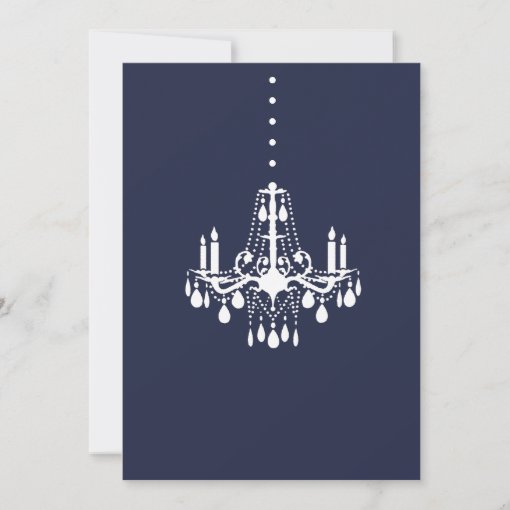 Grand Ballroom Wedding Invitation in Blue | Zazzle